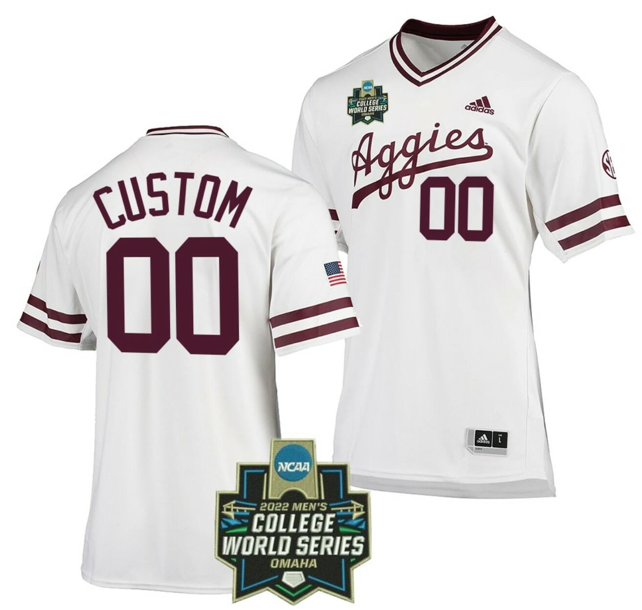 [Available] New Custom Texas Aggies Baseball Jersey Online