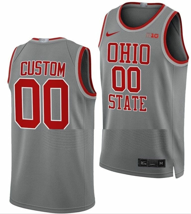 [Available] Buy New Custom Ohio State Buckeyes Jersey Gray